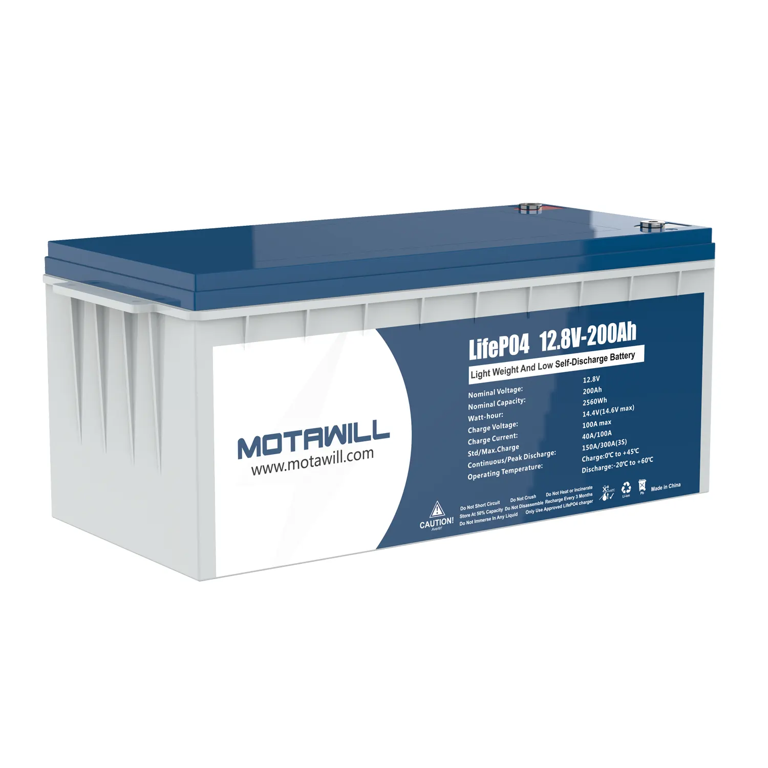 Deep Cycle 12V 200Ah Lithium Battery For RV - Motawill Inverter Store